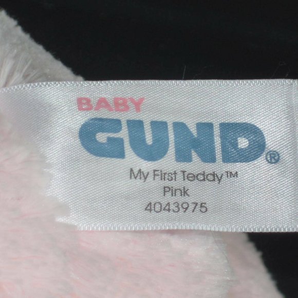 Gund | Toys | Baby Gund My First Teddy Pink Bear Plush Toy | Poshmark